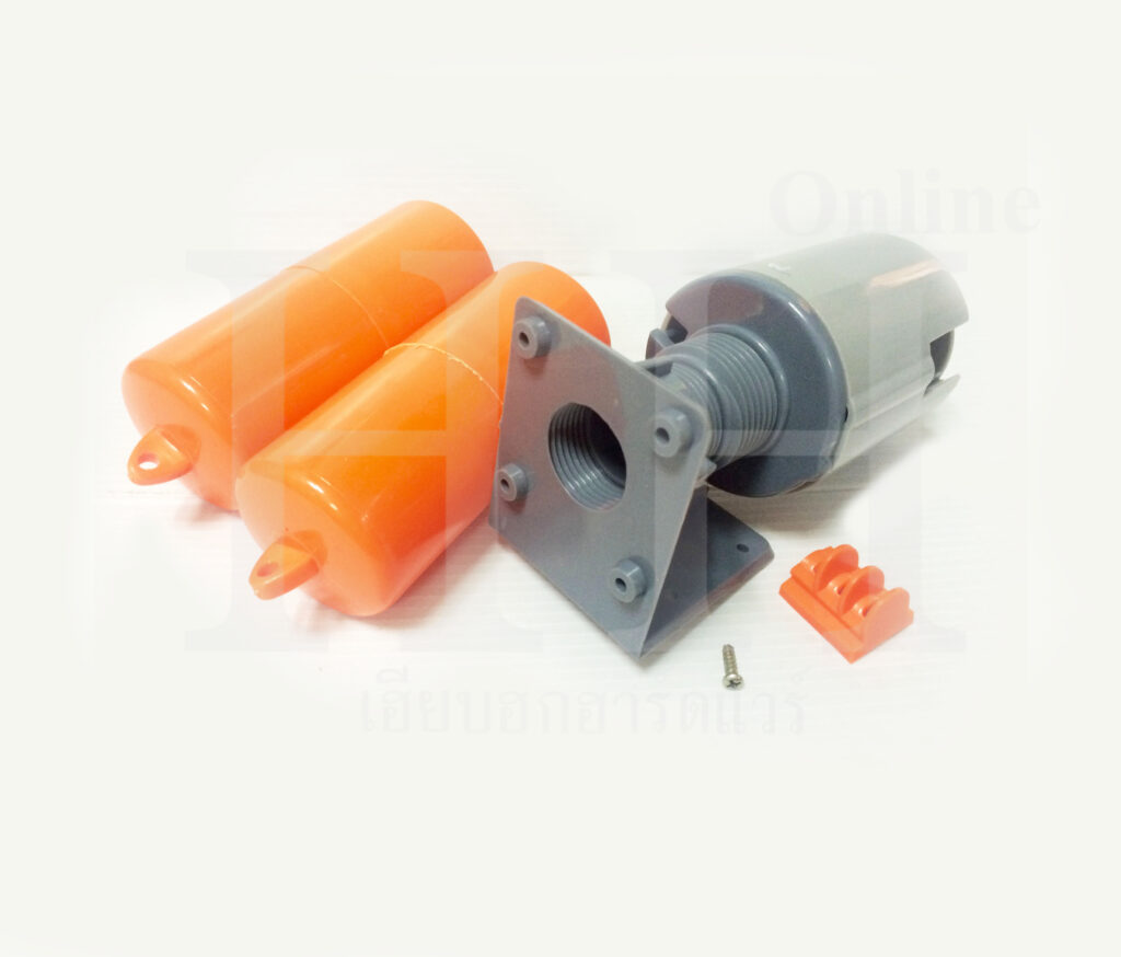 สวิทลูกลอย ผลิตจากวัสดุคุณภาพดี ใช้ควบคุมระดับน้ำในถังเก็บน้ำ